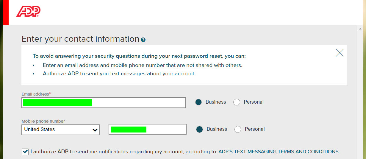 Create An ADP Account Bishop O Dowd High School Technology Help Center
